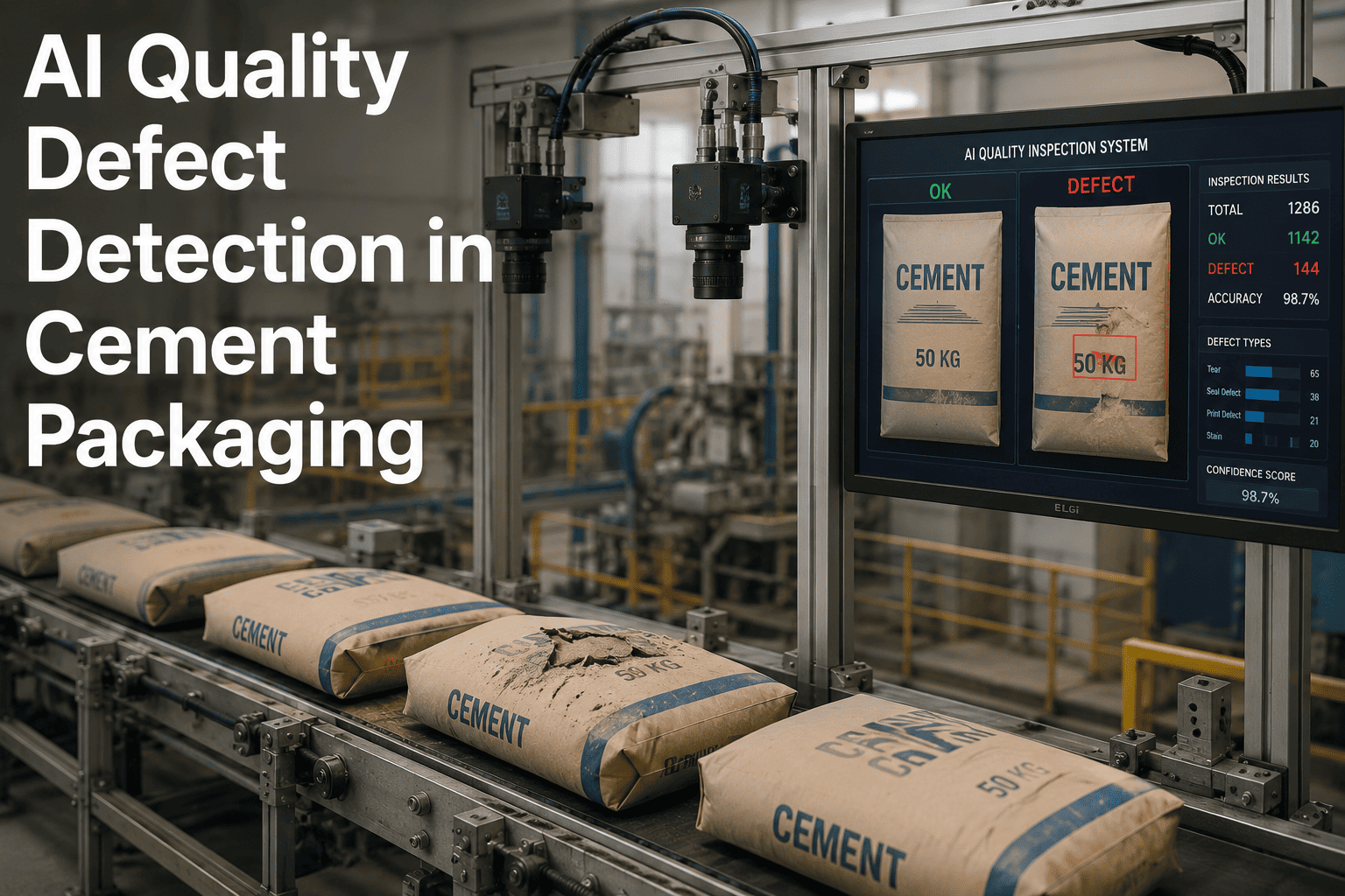 AI Quality Defect Detection in Cement Packaging
