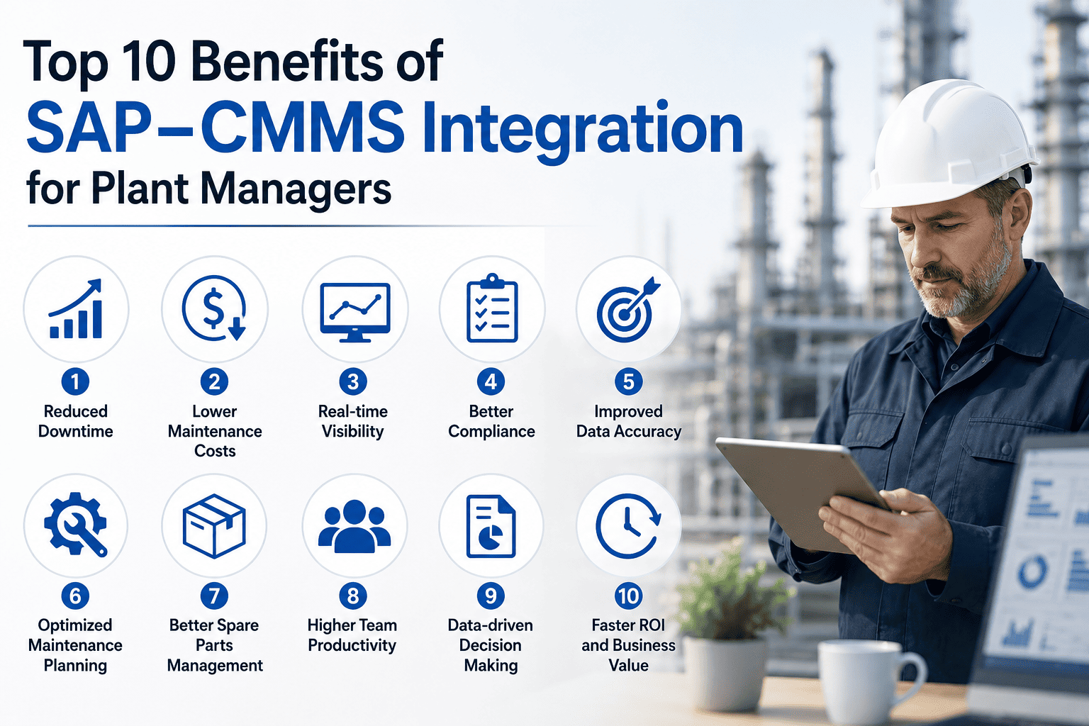 Top 10 Benefits of SAP–CMMS Integration for Plant Managers